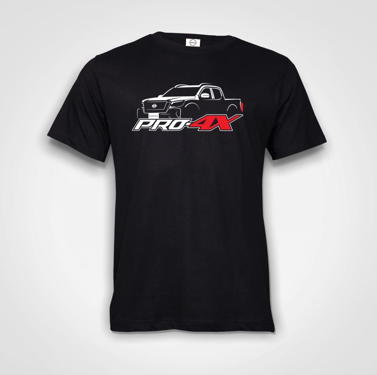 Navara Unisex Black Printed Pro-4X T-shirt